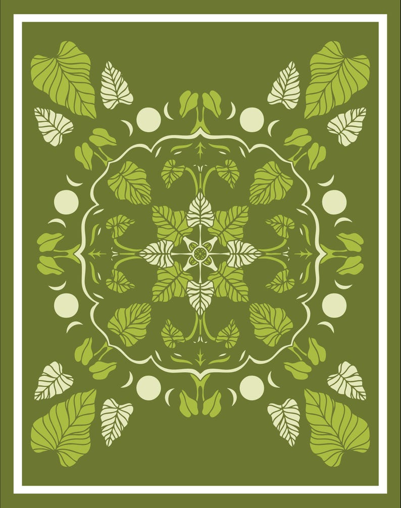 11x17" - Kalo Mandala Art Print With White Matte Border - Etsy