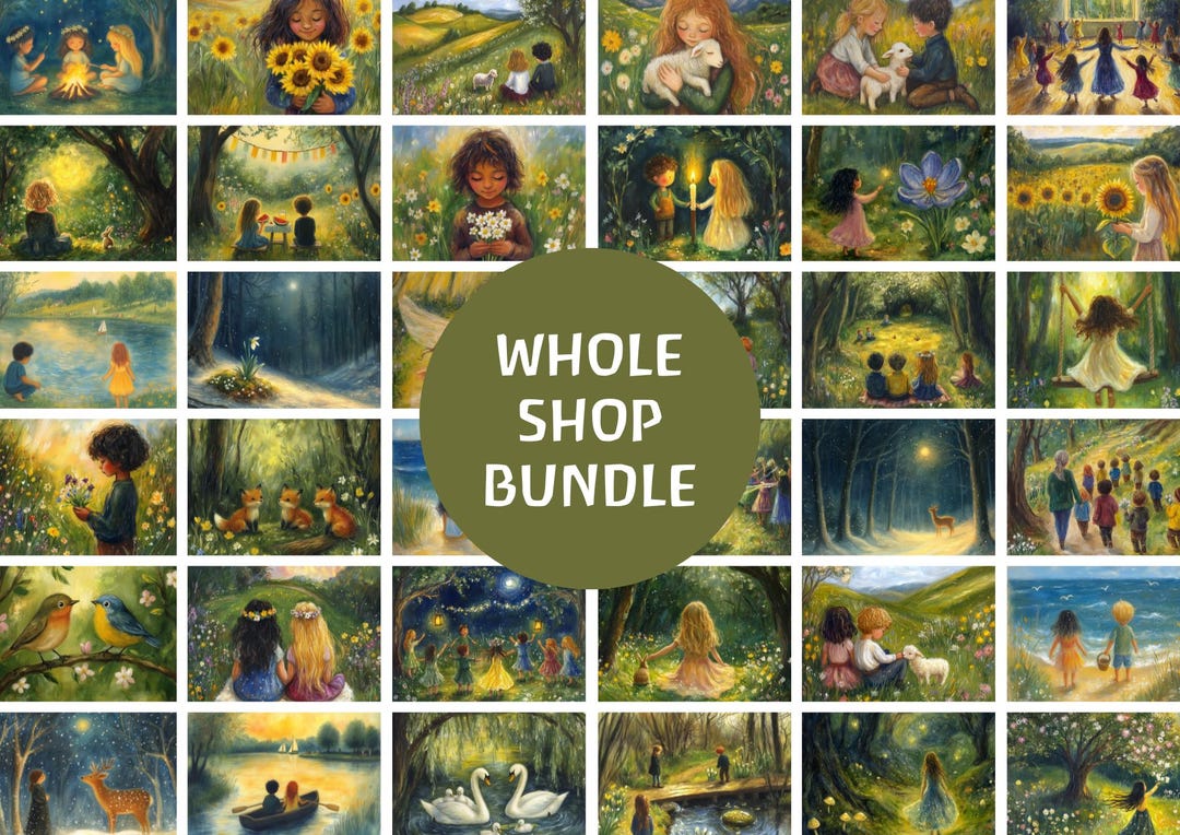 Whole Shop Waldorf Posters Vintage Cards Year Table Classroom Education ...