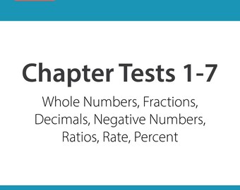 6B Math Test Bundle: Chapter 8 - 13 Tests | 6th Grade Mathematics | 6th ...