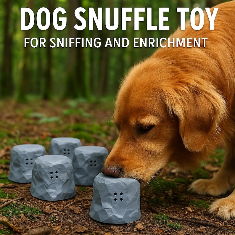 River Rock Sniffing Puzzle | Anti-boredom Dog Foraging | Realistic ...