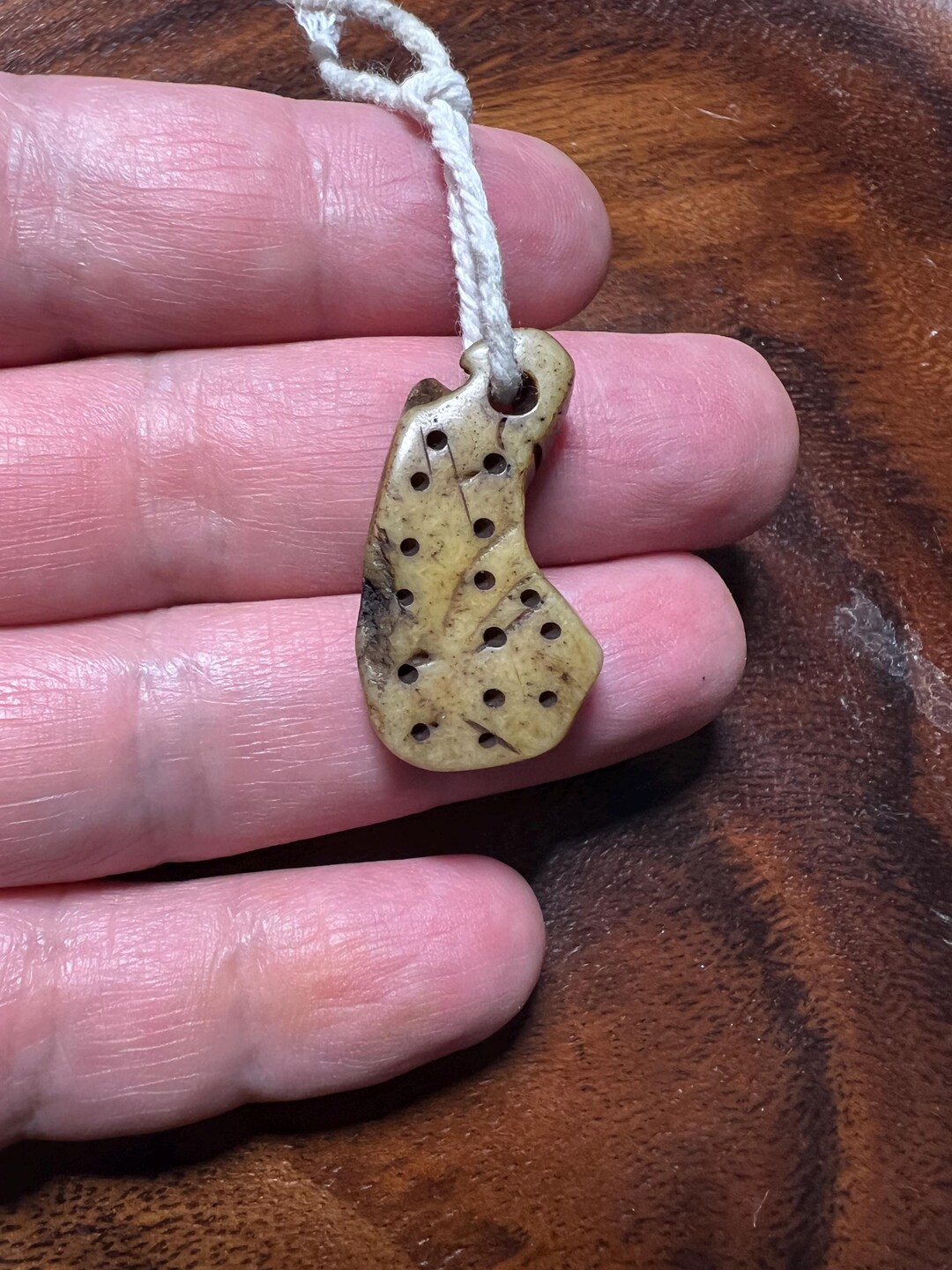 Hand-carved Yak Bone Charm – Tantric Shaman Necklace for Inner Strength ...