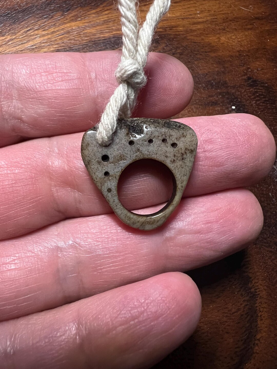 Tibetan Yak Bone Amulet Pendant – Hand-carved Tantric Buddhist Talisman ...