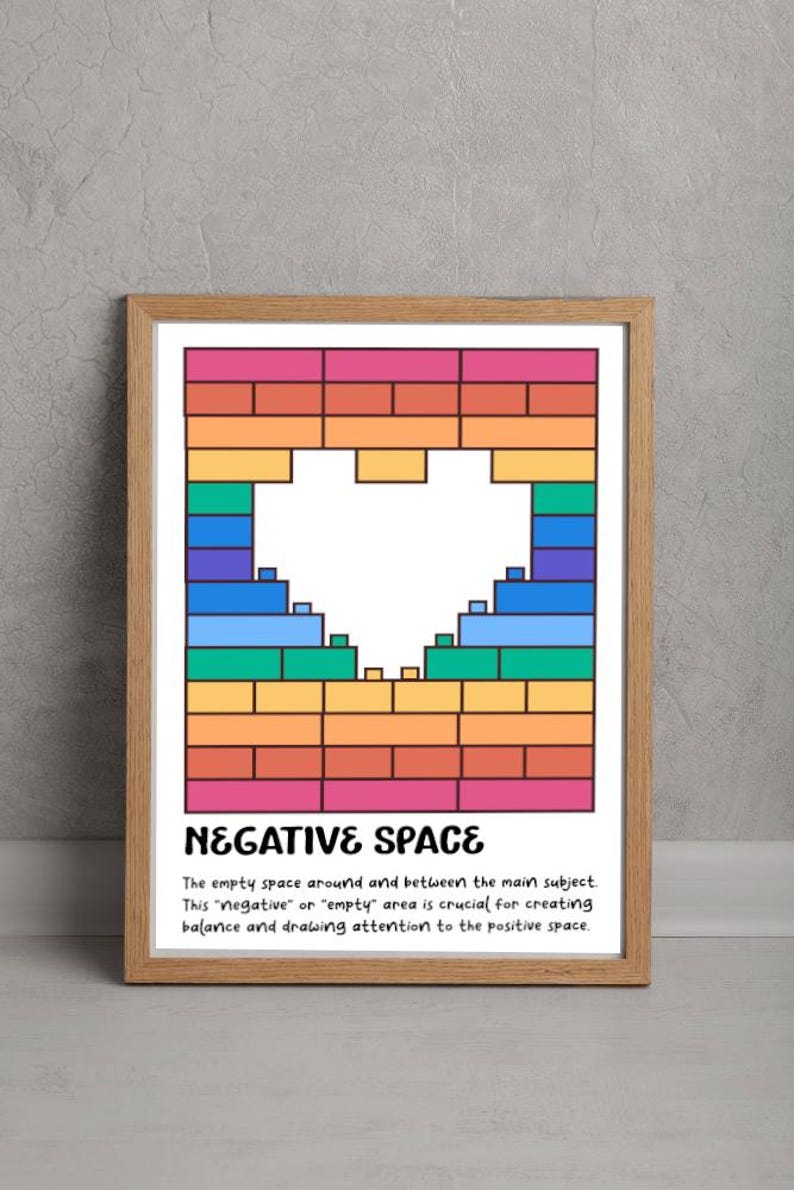 Kids Art Education Prints: Positive & Negative Space Posters (digital ...