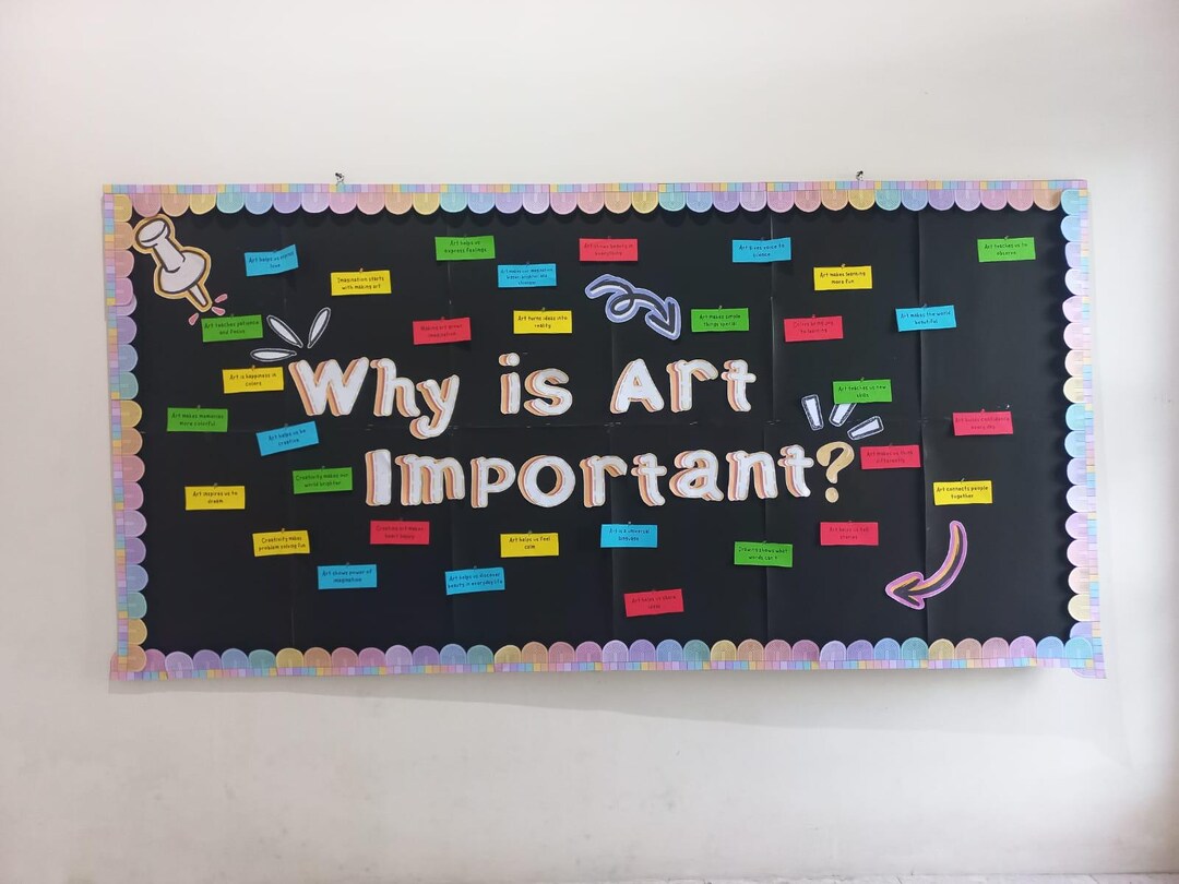 Art Bulletin Board: Why is Art Important? - Classroom Decoration - Etsy