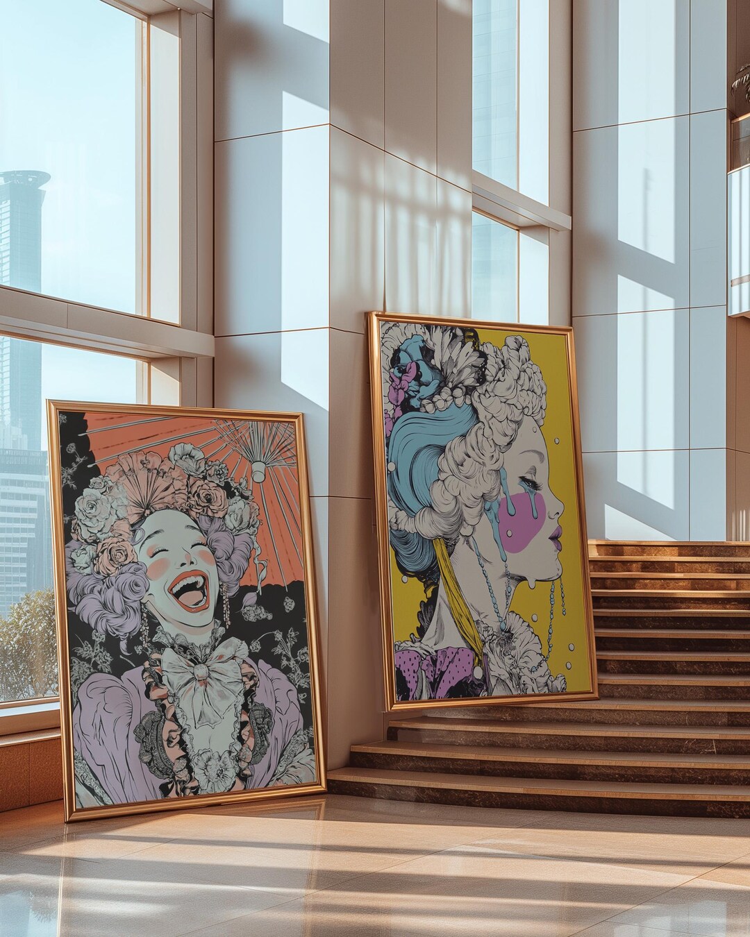Set of 2 Eclectic Coquette Maximalist French Inspired Quirky ...