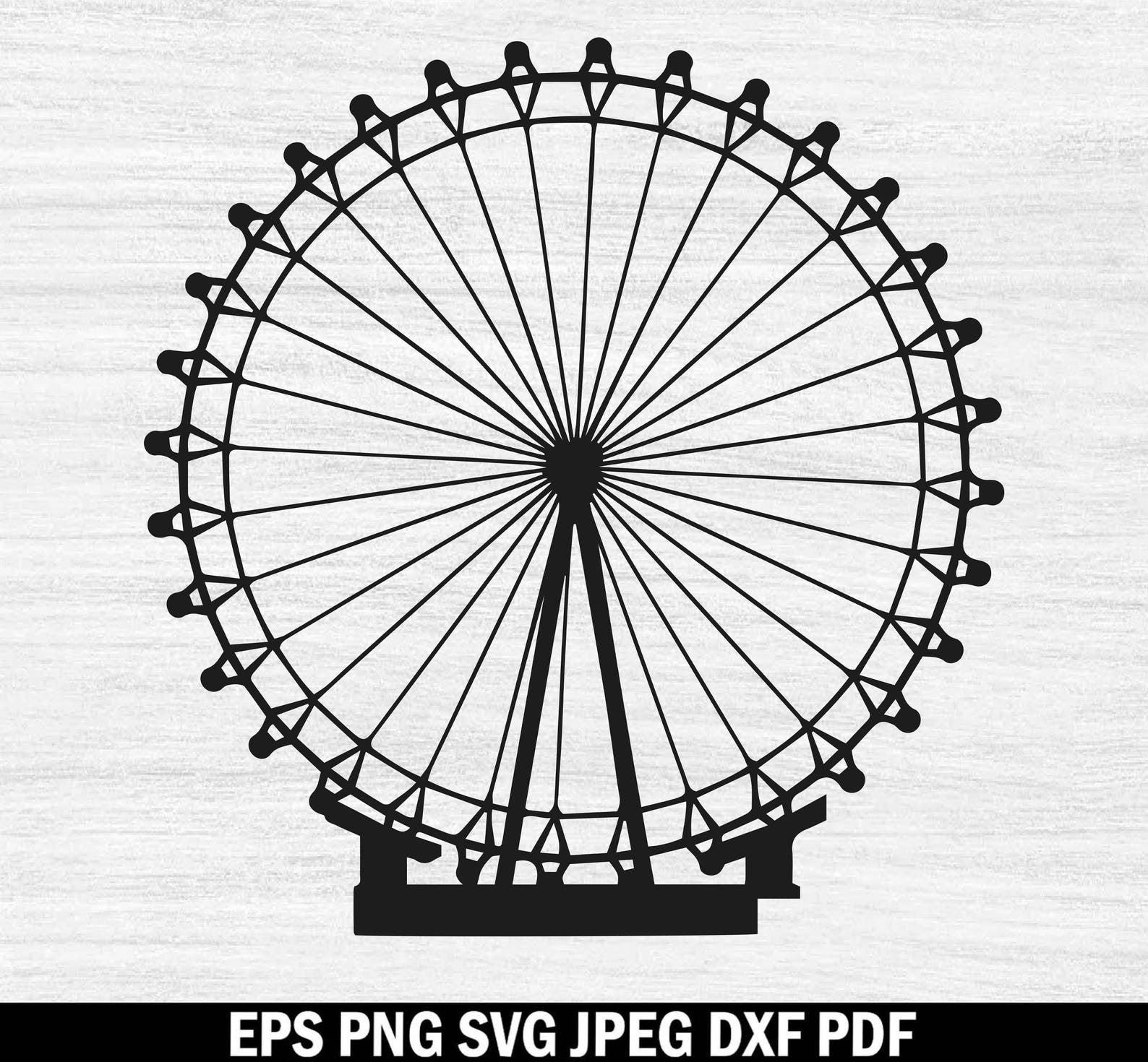 Ferris Wheel Svg Bundle, Ferris Wheel Png Bundle, Ferris Wheel Clipart ...