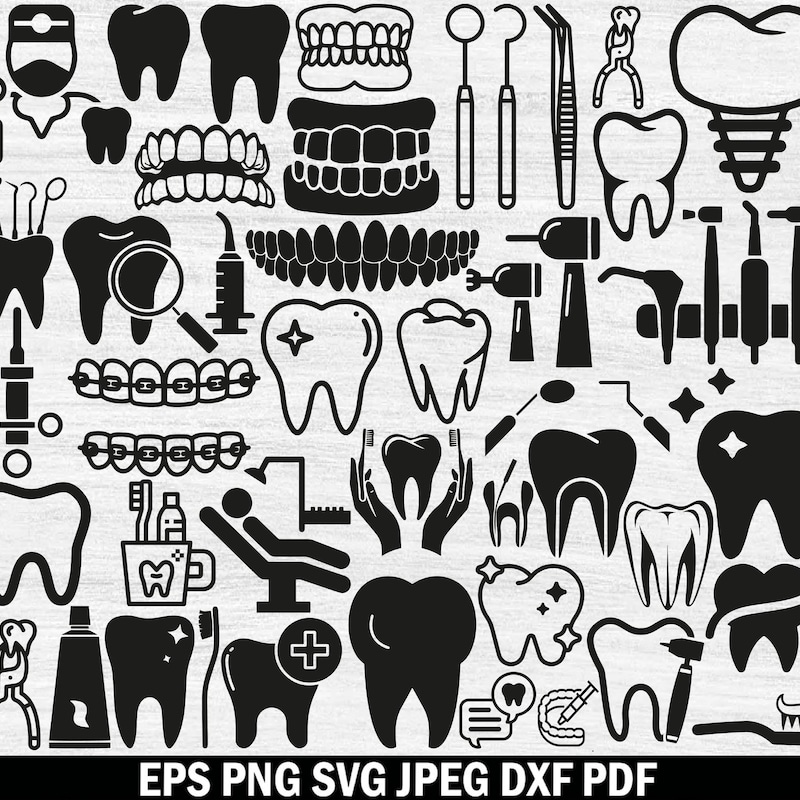 Clipart Dentist - Etsy