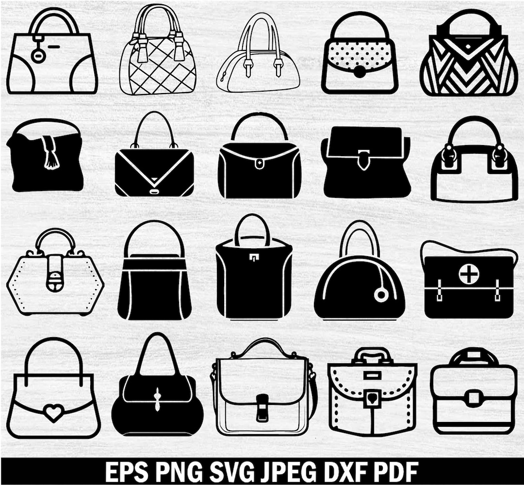 Handbag SVG Bundle, Handbag PNG Bundle, Handbag Clipart, Purse SVG Cut ...