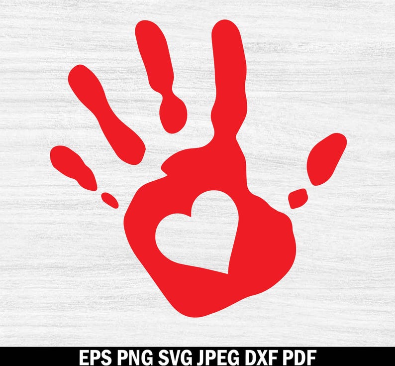 Handprint Svg Bundle, Handprint Png Bundle, Handprint Clipart ...