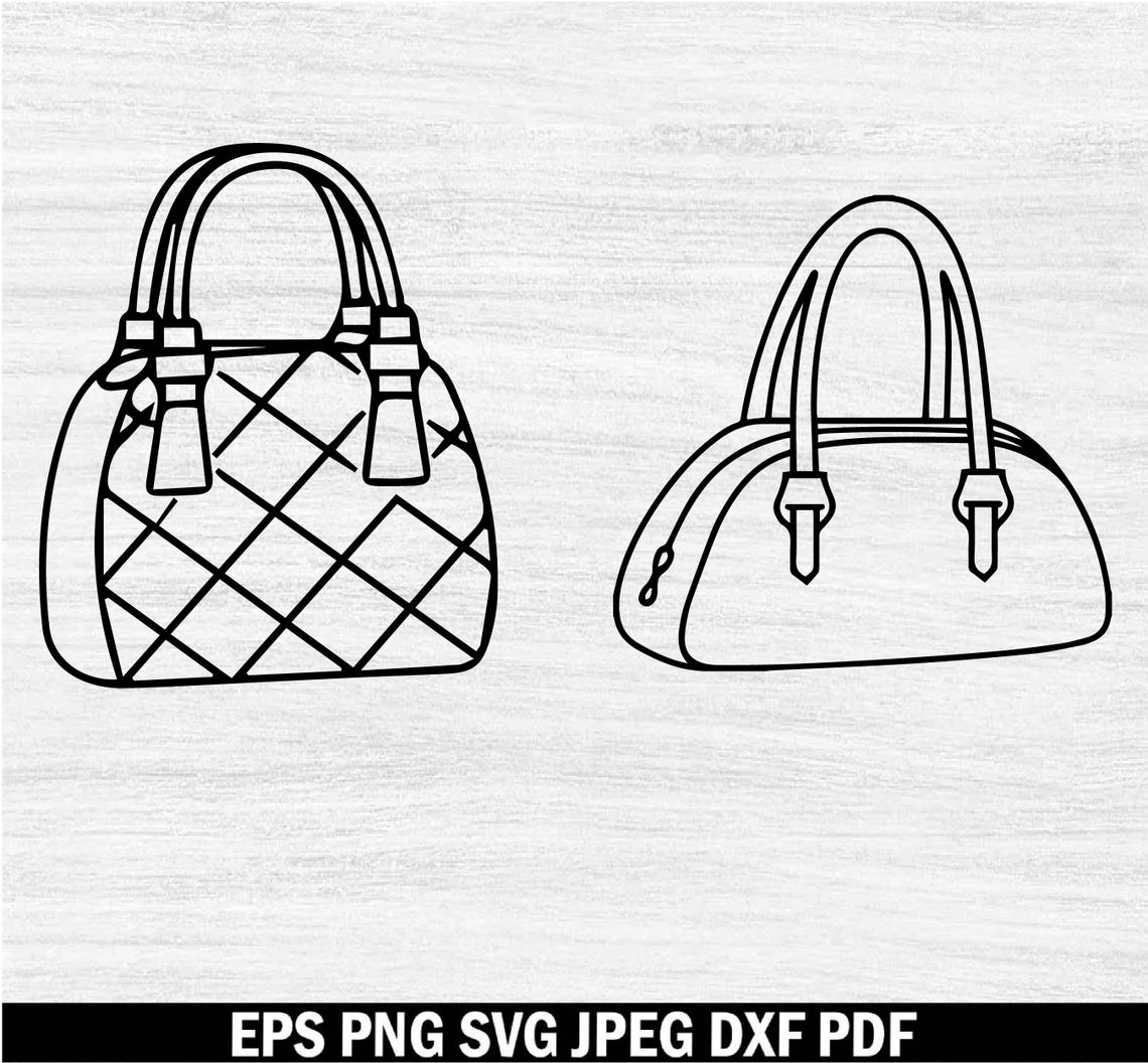 Handbag SVG Bundle, Handbag PNG Bundle, Handbag Clipart, Purse SVG Cut ...