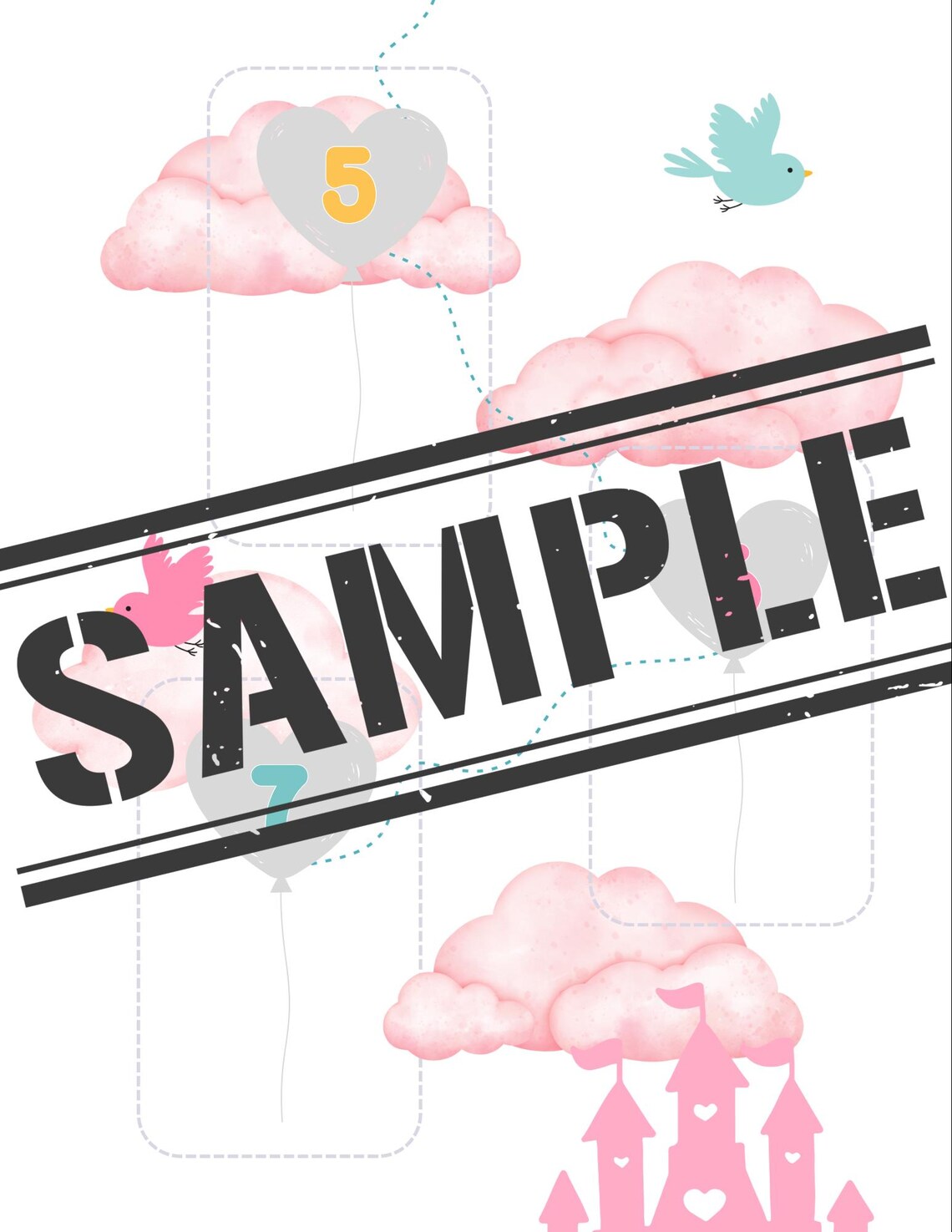 Princess Birthday Countdown Game for Children (digital Download) - Etsy