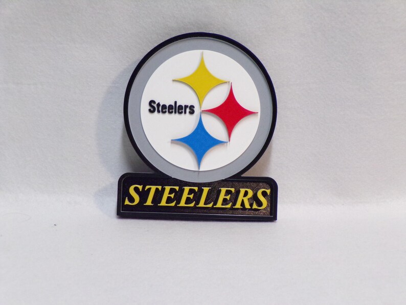 Steelers Logo, 3D Printed Fan Art With Removable Stand - Etsy