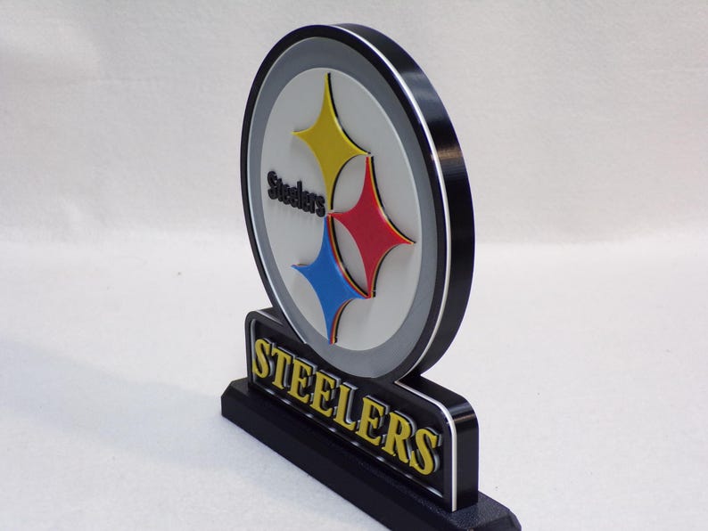 Steelers Logo, 3D Printed Fan Art With Removable Stand - Etsy