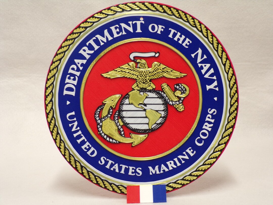 Custom 3D Printed Logo U.s.marines Corps Sign Fan Cave Fan Art - Etsy