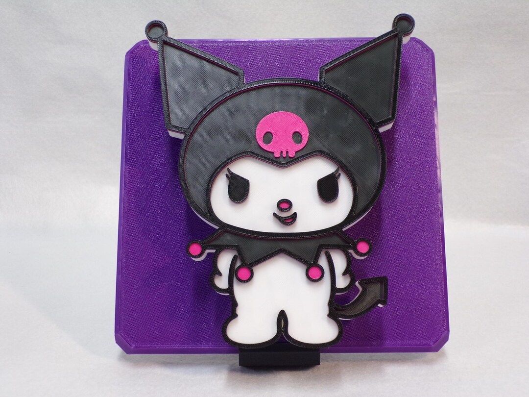 Custom 3D Printed Kuromi Plaque Sign Fan Art Fan Cave - Etsy