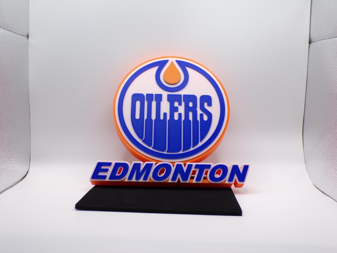 3D Printed Edmonton Oilers Fan Cave Sign,edmonton Hockey Decor-inspired ...