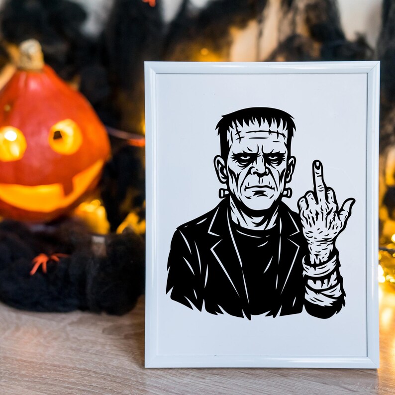Halloween Middle Finger Svg Bundle, Ghost Middle Finger Svg Bundle ...