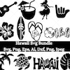 Hawaii State Outline SVG Bundle: Aloha Tiki Design - Laser Engrave File ...