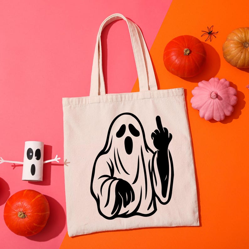 Halloween Middle Finger Svg Bundle, Ghost Middle Finger Svg Bundle ...