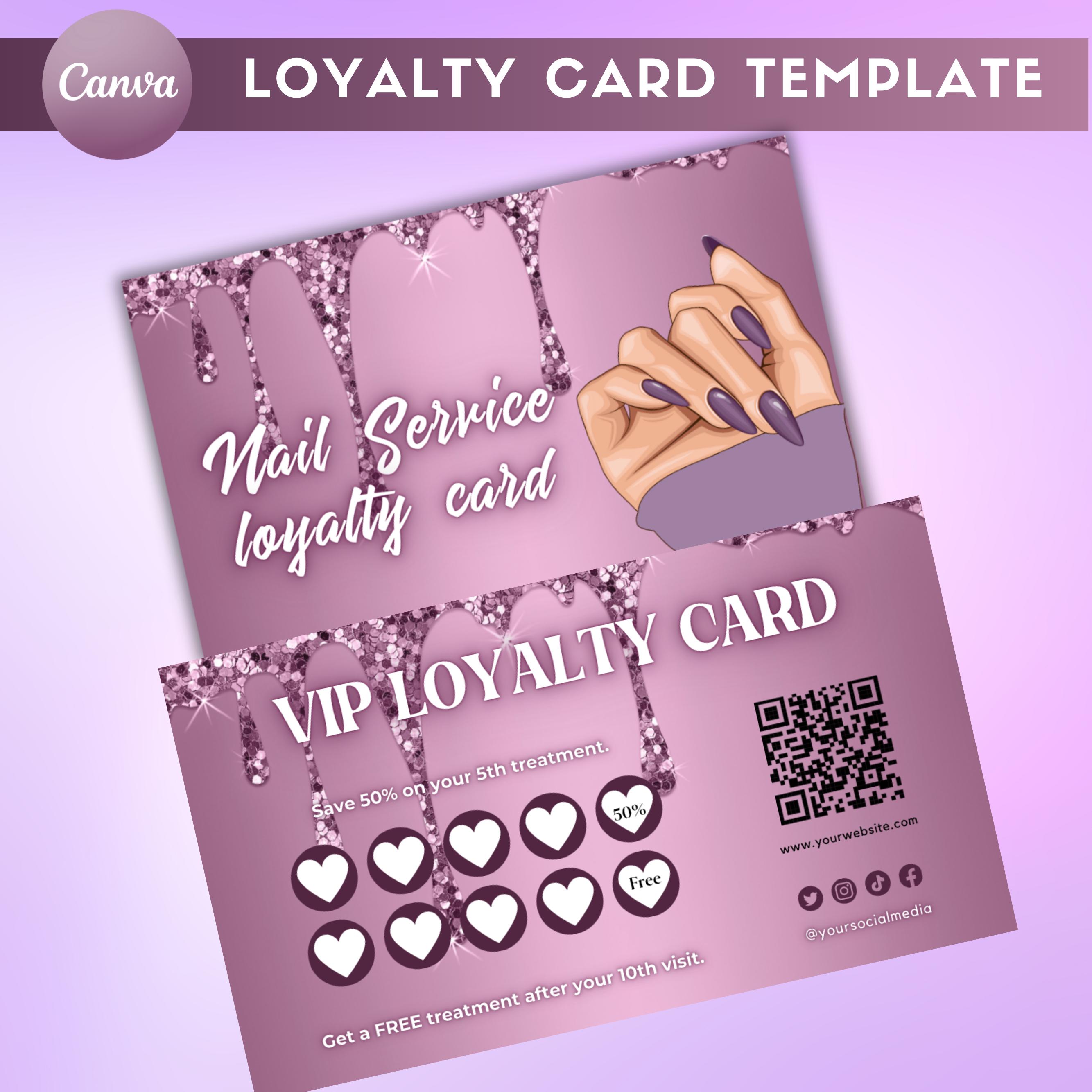 Loyalty Card, Printable and Digital Loyalty Card, Instant Download ...