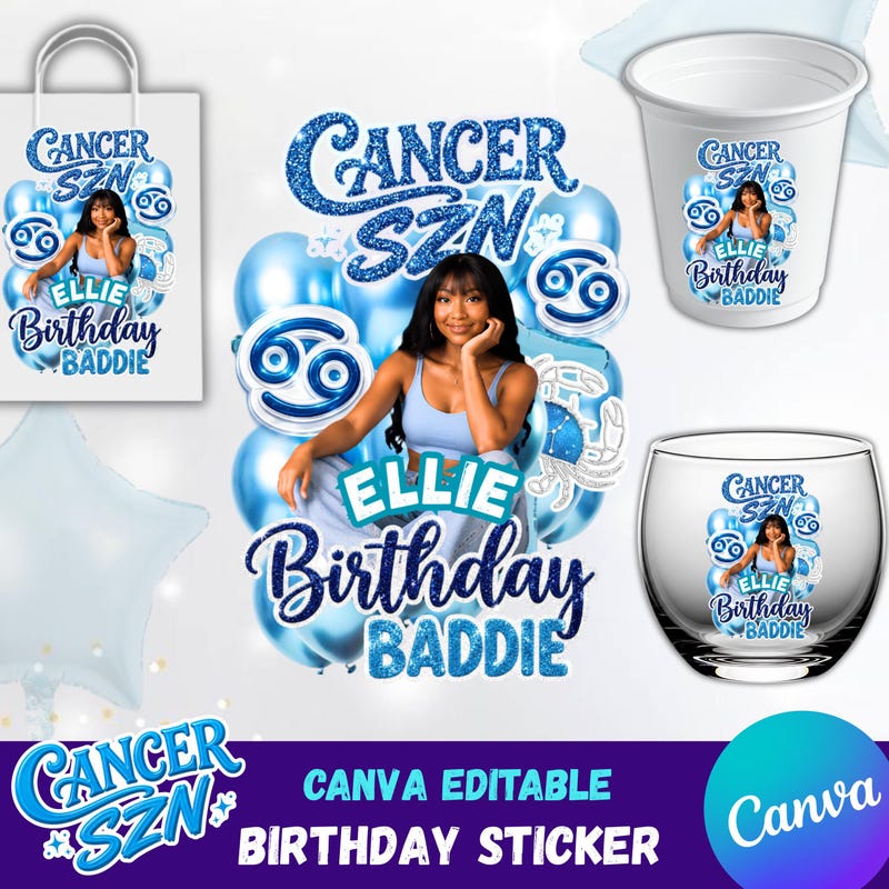 Cancer Birthday Themes - Etsy