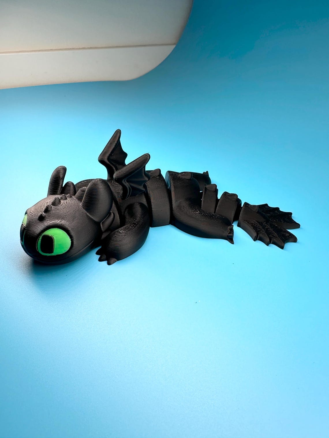 Flexi Toothless Fury Figurines | 3D Printed Cute Toothless Figure ...