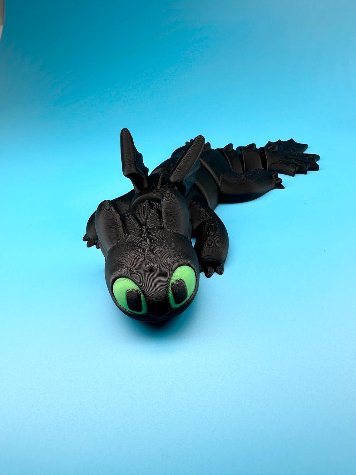 Flexi Toothless Fury Figurines | 3D Printed Cute Toothless Figure ...