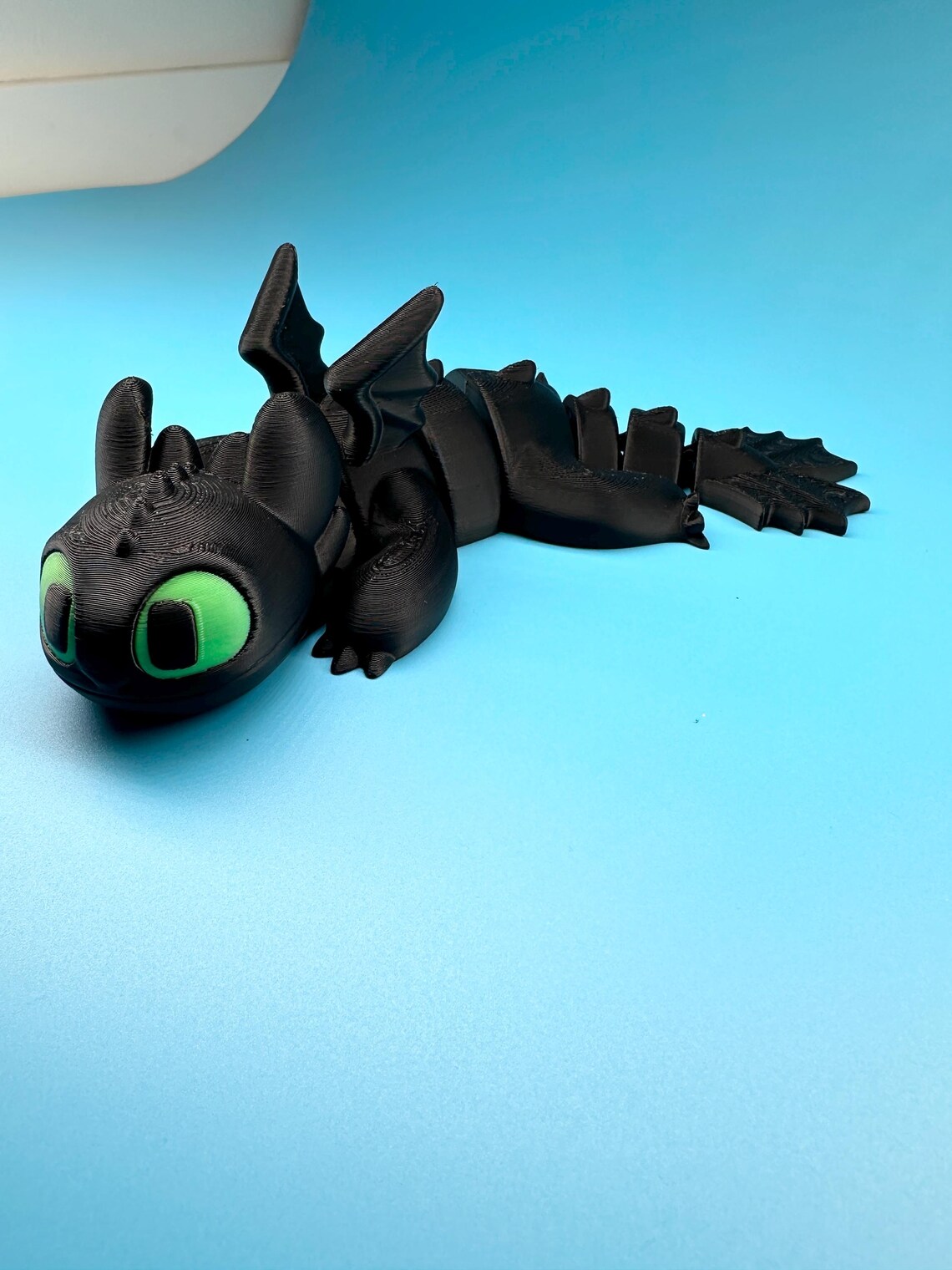 Flexi Toothless Fury Figurines | 3D Printed Cute Toothless Figure ...