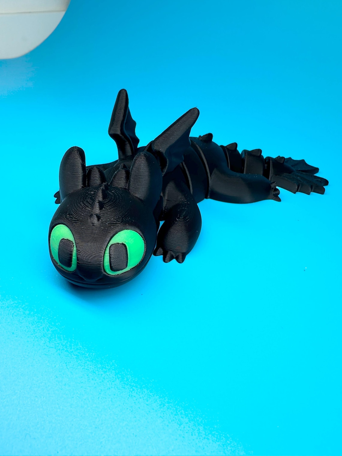 Flexi Toothless Fury Figurines | 3D Printed Cute Toothless Figure ...