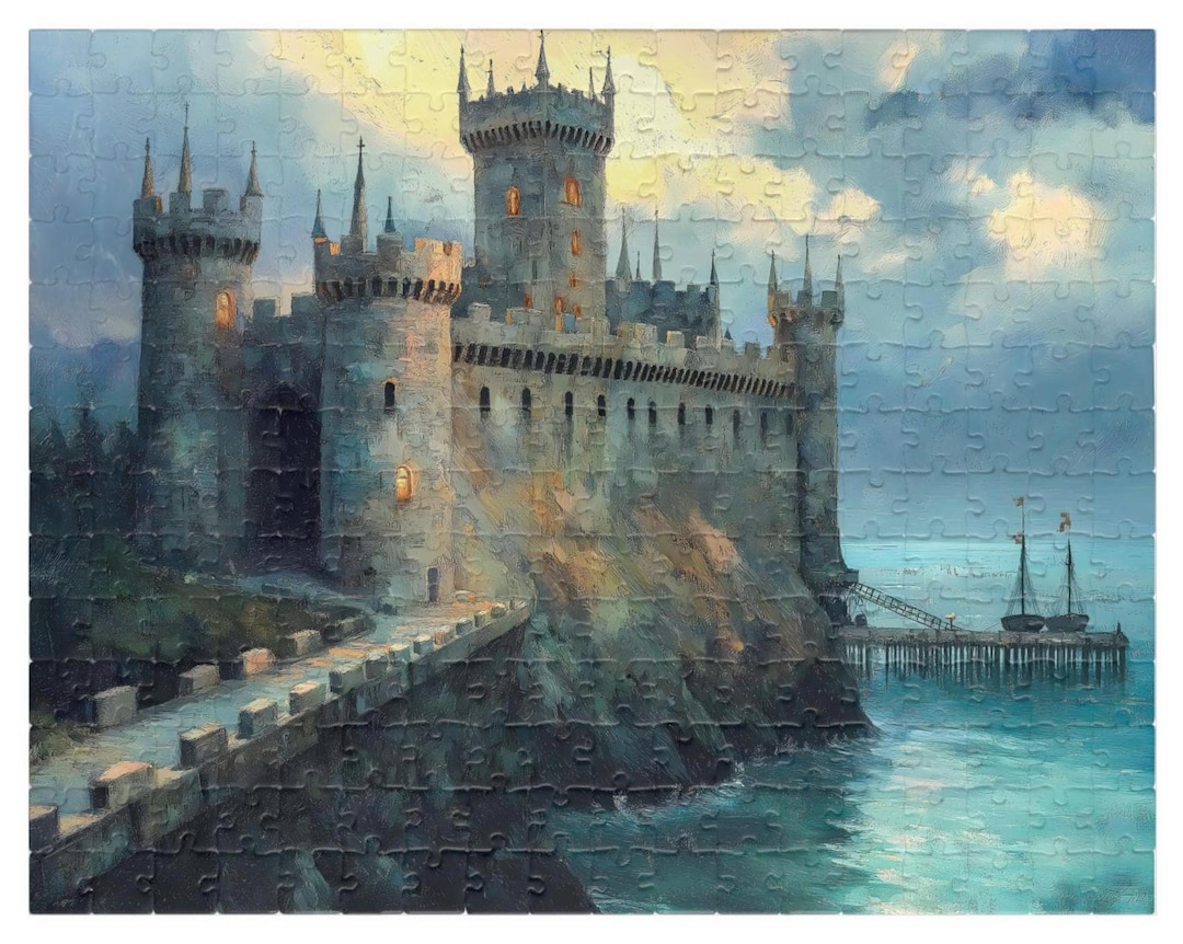 Gothic Stone Fantasy Castle Puzzle -gothic Puzzles-500 Piece Puzzle ...
