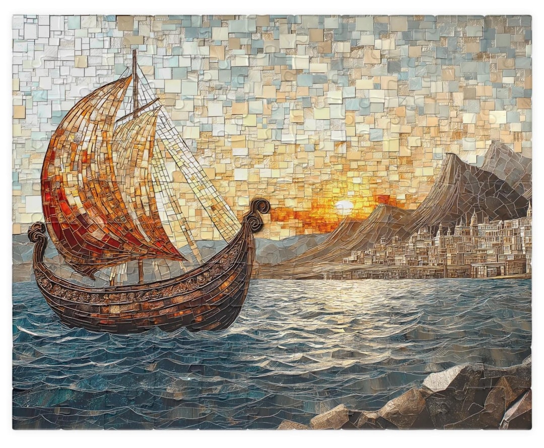 Ancient Ship Puzzle: Nautical Jigsaw Puzzle for Adults (1014 Piece) - Etsy
