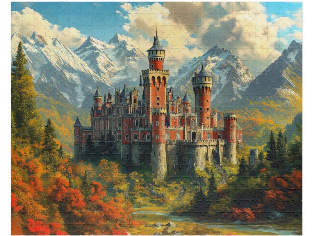 Gothic Fantasy Stone Castle Puzzle -gothic Puzzles-500 Piece Puzzle ...