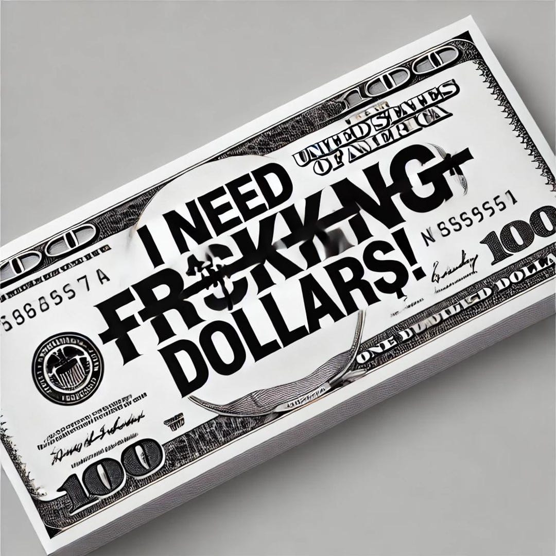 Money Wall Art, Hustle Motivational Print, Dollar Bill Poster, Office ...