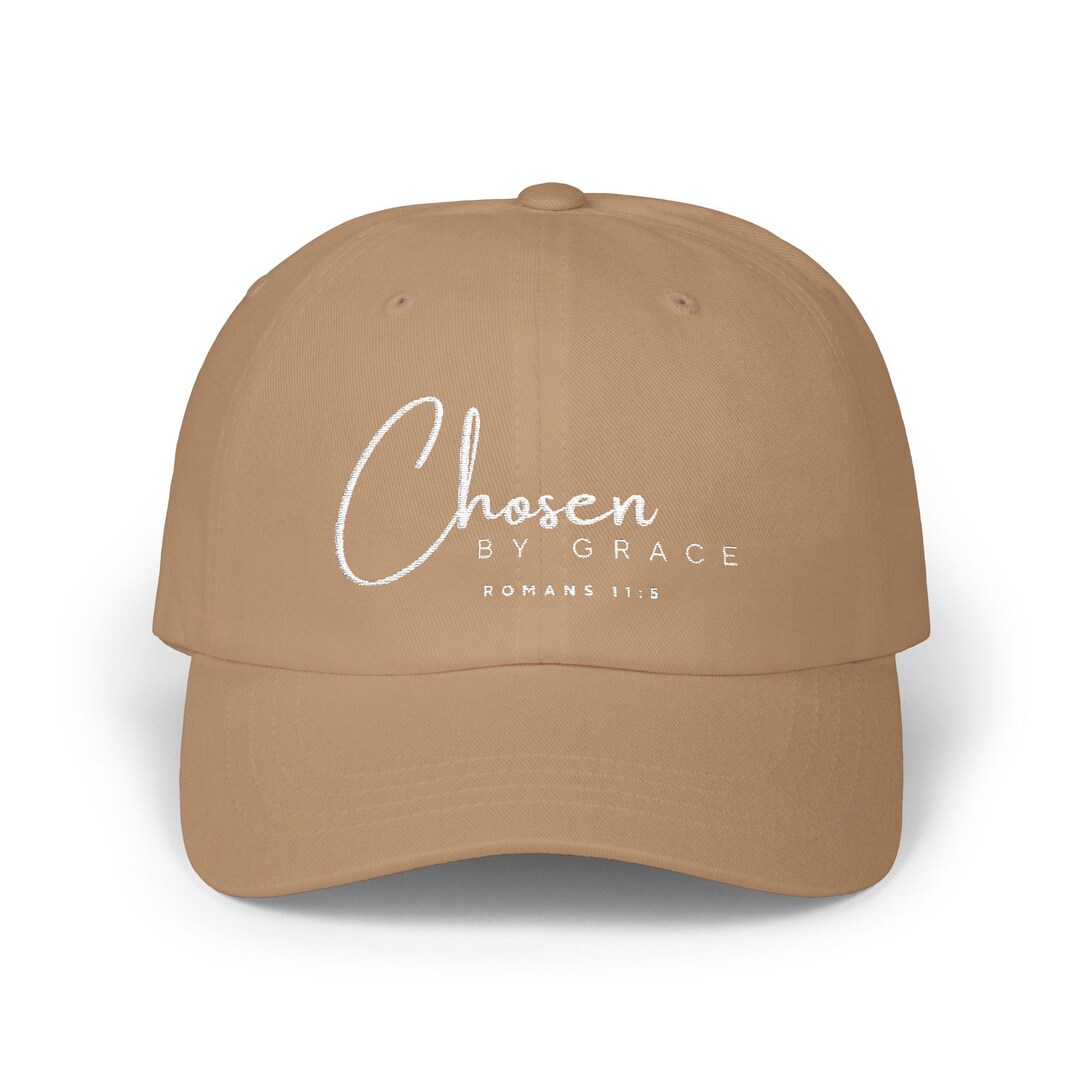 Christian Inspired, Bible Verse, Chosen by Grace, Jesus Hat, Religious ...