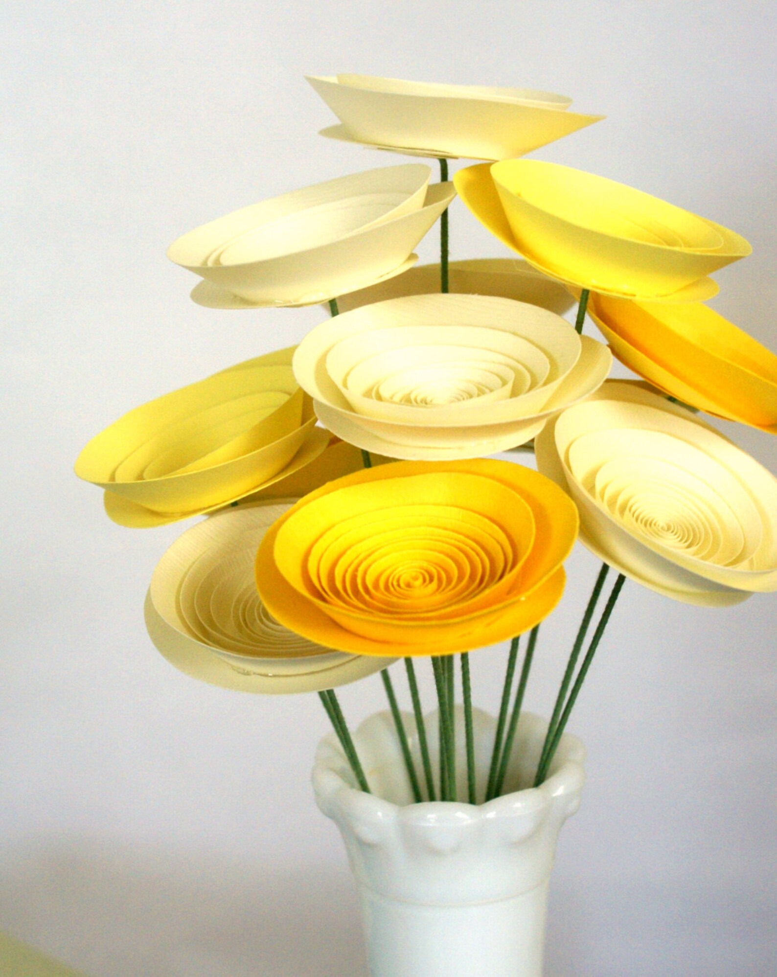 Sunshine Paper Flower Arrangement Medium Paper Flowers in - Etsy