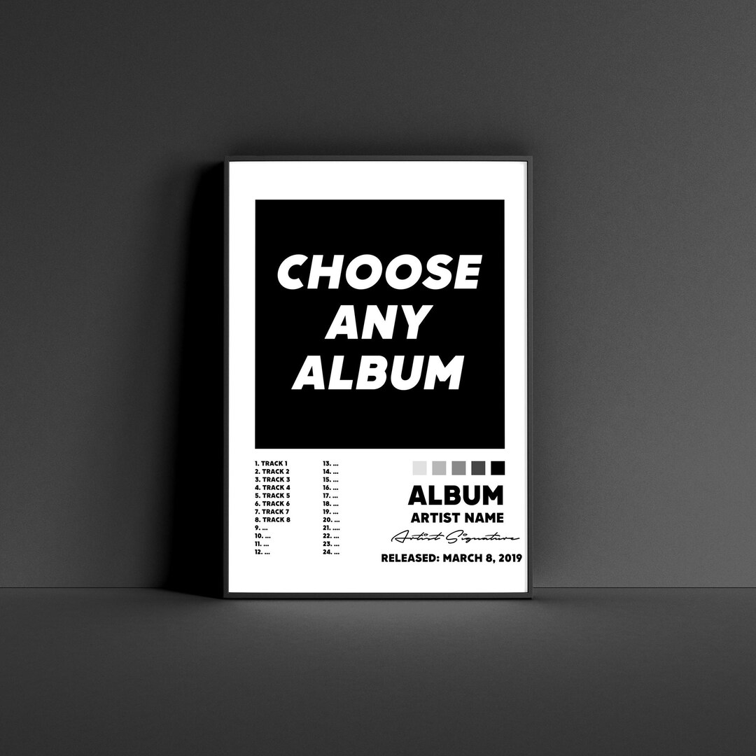 Custom Rap Music Album Cover Poster Rap Music Poster Bedroom Decor ...