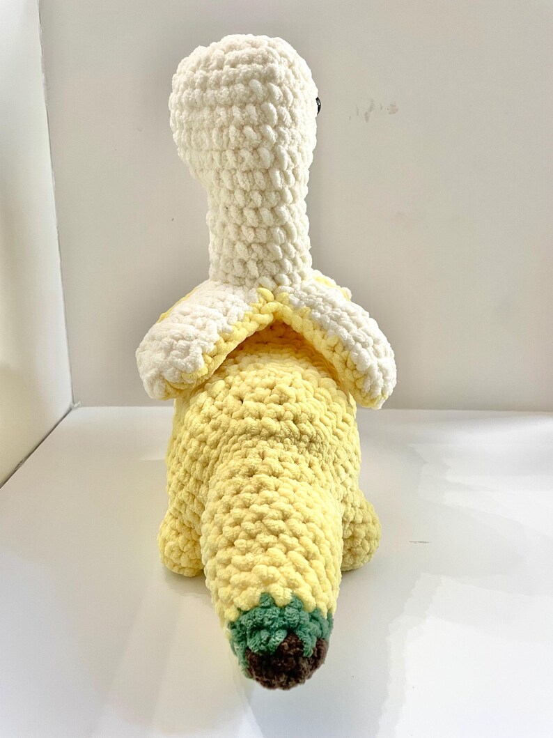 Crochet Amigurumi Bananasaurus Plushie Stuffed Animal Banana Dinosaur ...