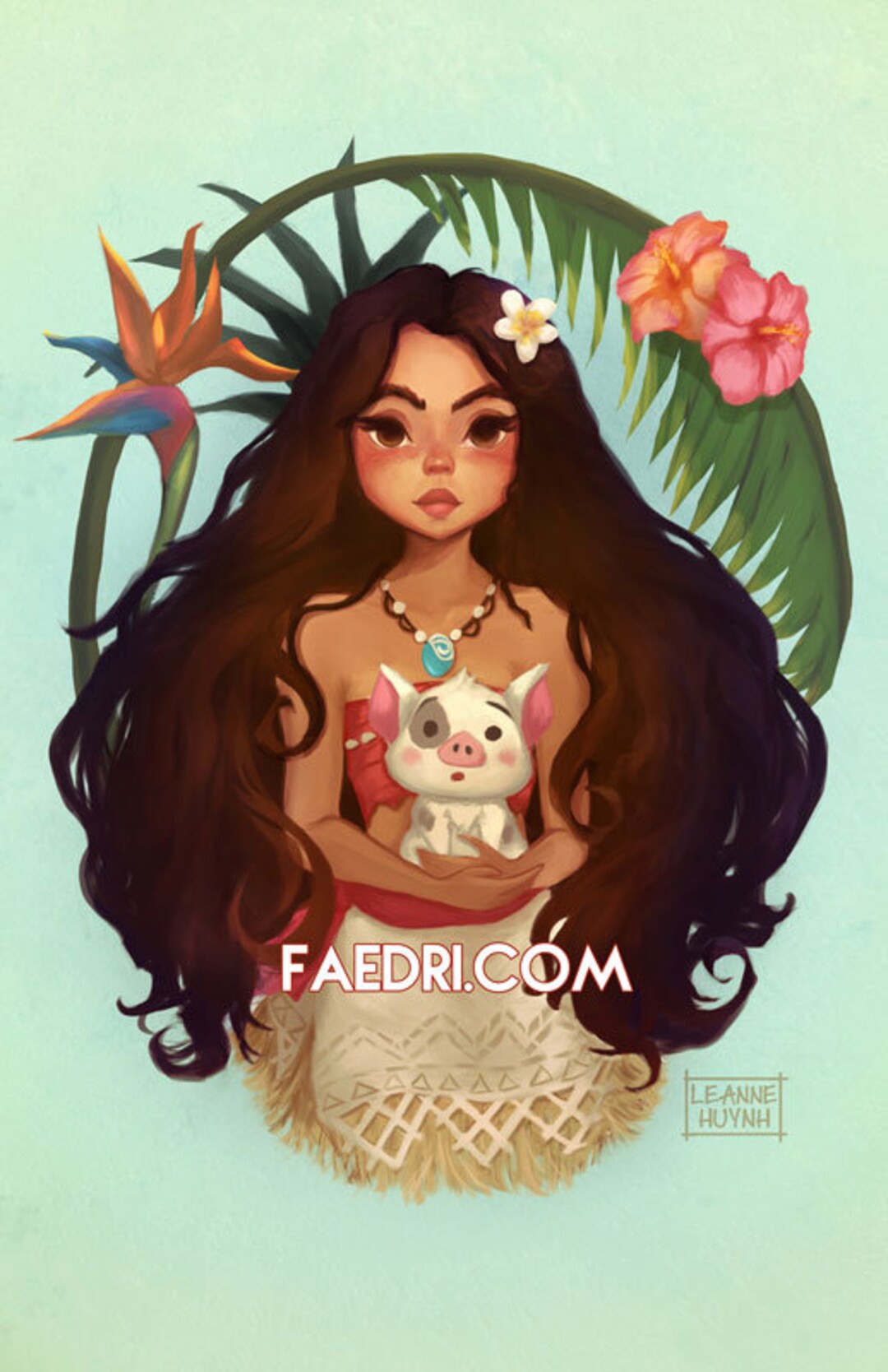 Moana & Pua Art Illustration Print - Etsy