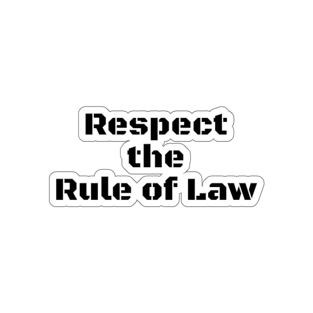 Die-cut Stickers, Political Statement Sticker, Protect the Rule of Law ...