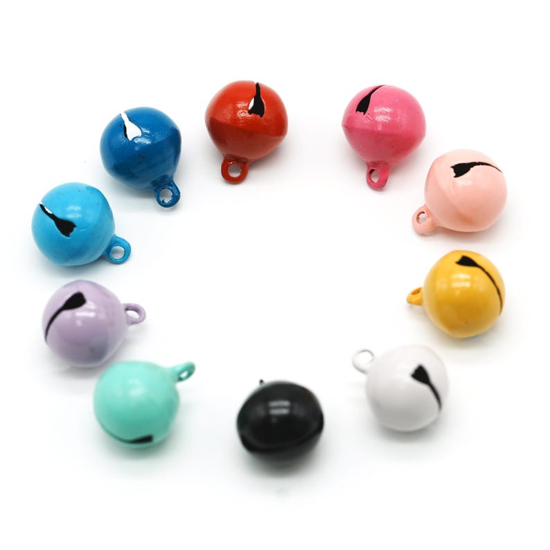 10PCS- Colorful Cat Bells, Pet Collar Jingle Bell, AP-061, Colored ...
