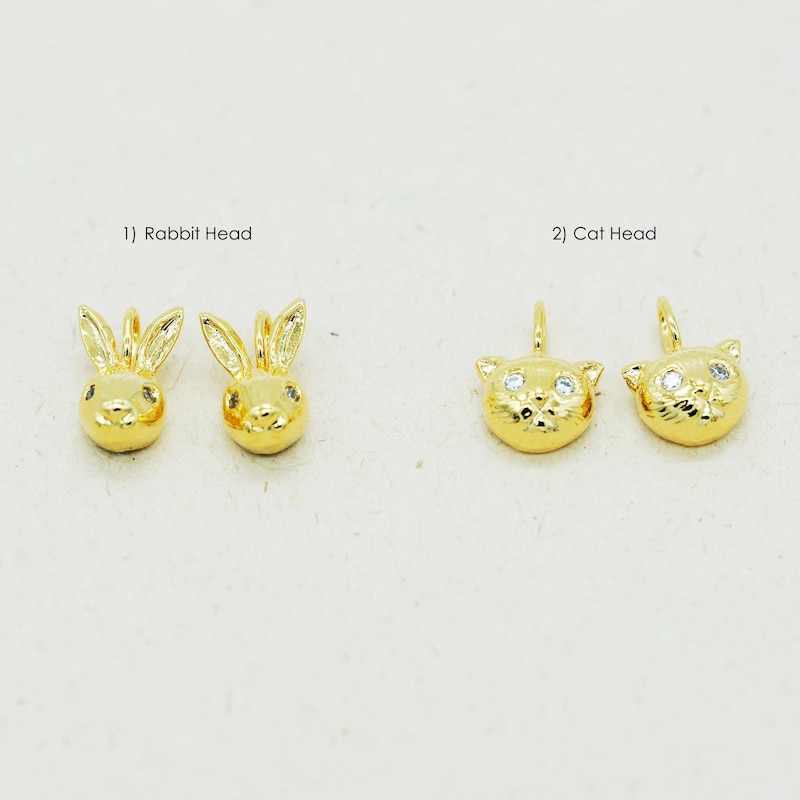 Rabbit and Cat Pendant - Etsy