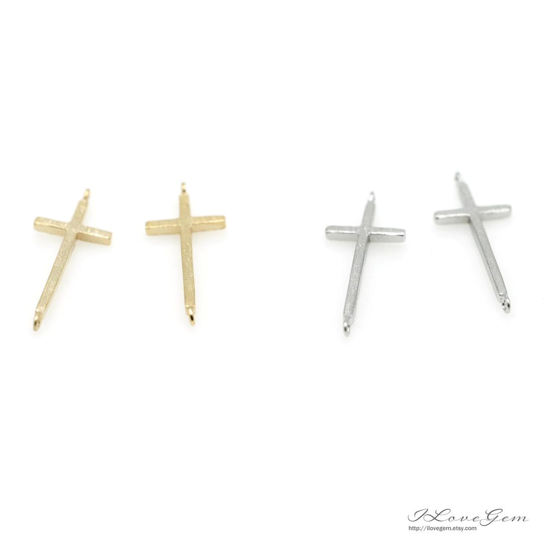 Soldered Loops, Sideways Cross Connectors, NP-1462, Satin Finish Over ...