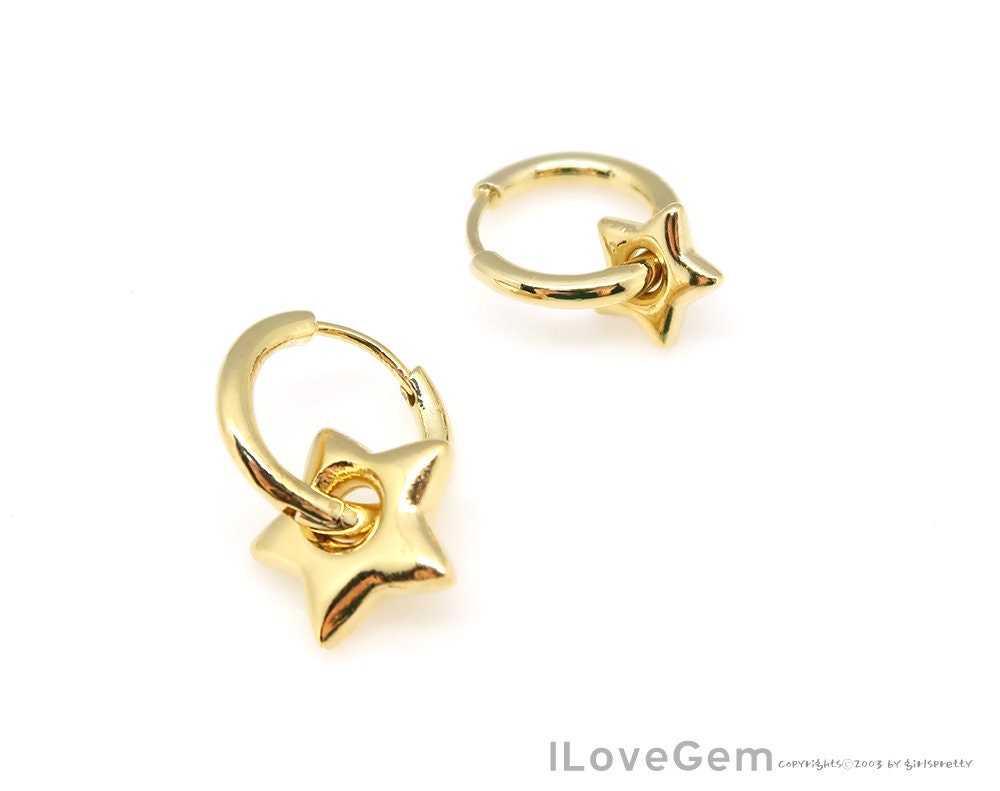 2pcs COD764 Gold Plated Open Star Pendant Star Pendant | Etsy