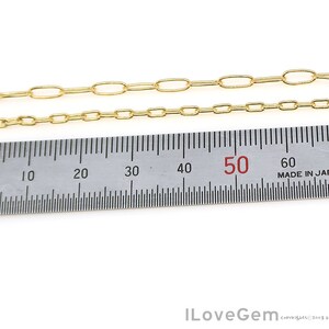 WSALE/10M // Bc-260sb-small, Gold Plated, 2x4.2mm Plain Oval Link Chain ...