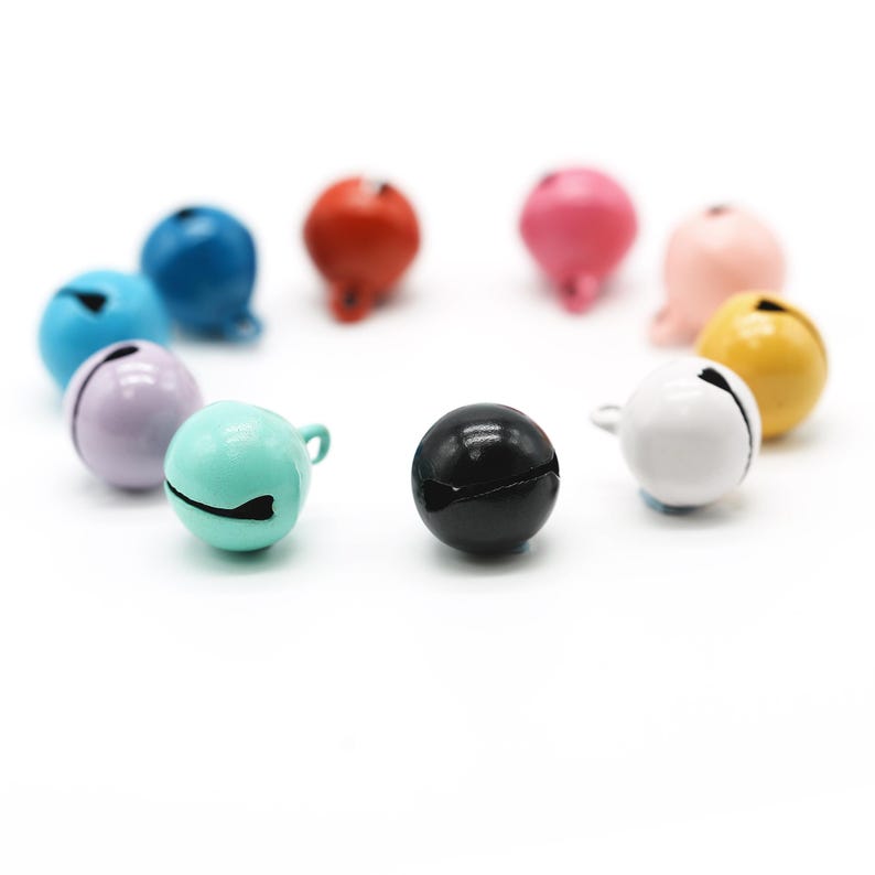 10PCS- Colorful Cat Bells, Pet Collar Jingle Bell, AP-061, Colored ...