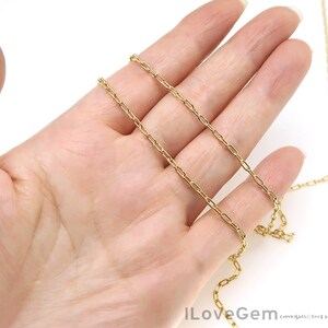 WSALE/10M // Bc-260sb-small, Gold Plated, 2x4.2mm Plain Oval Link Chain ...