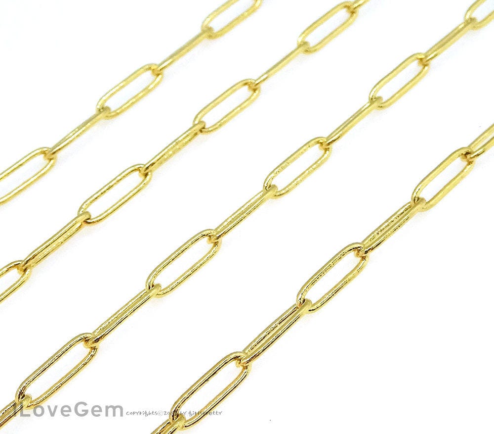 WSALE/10M // BC-260SB-Large Gold Plated 2.4X8mm Plain Oval | Etsy