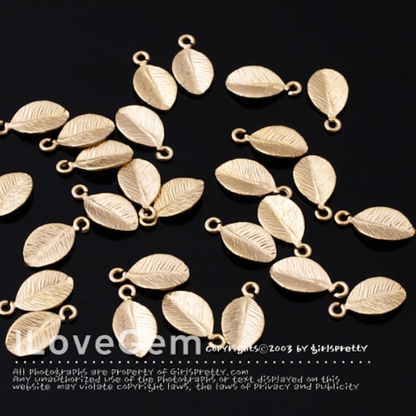 Leaf Charm - Etsy