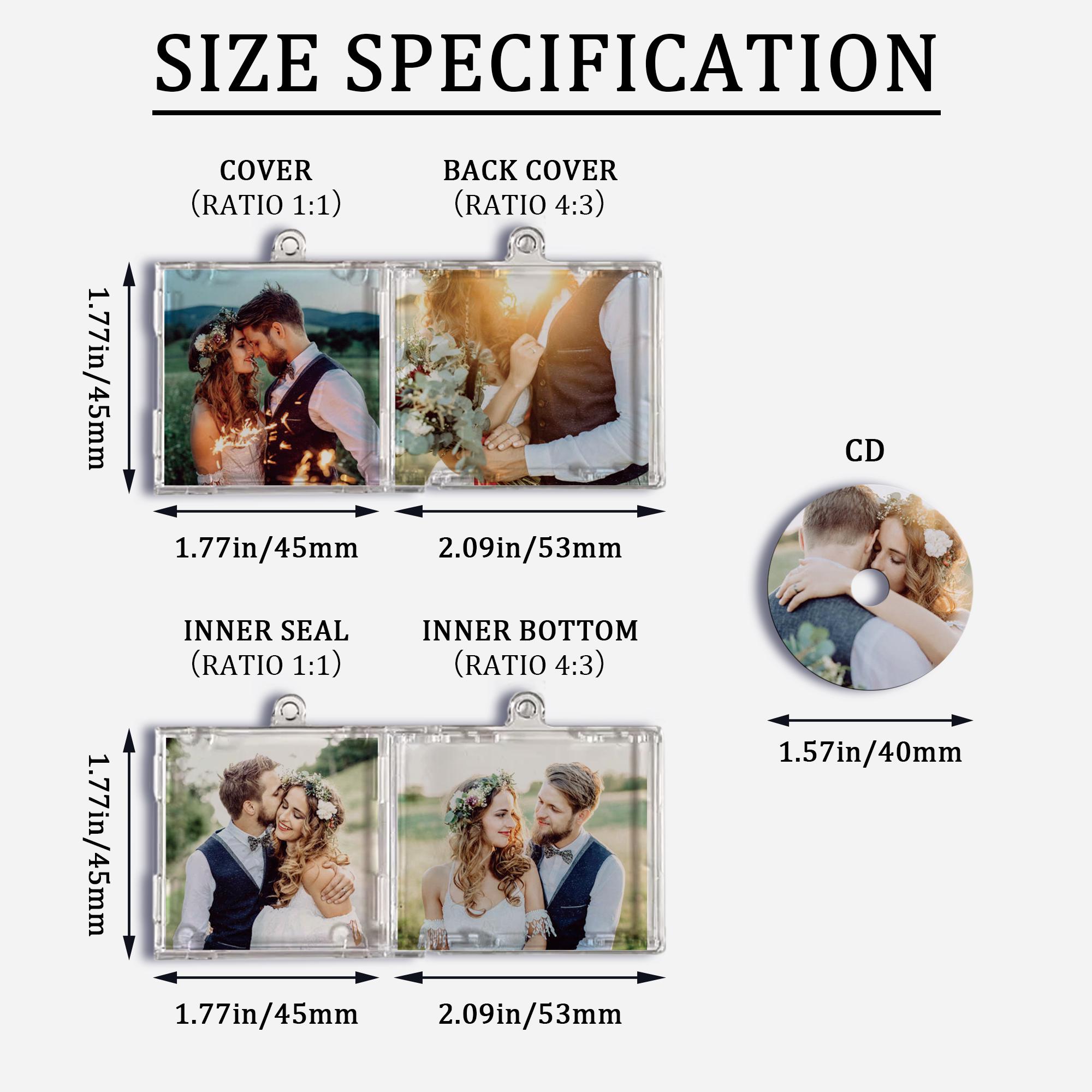 Custom NFC Mini Album CD Keychain, Personalized Photo Music Gift, Play ...