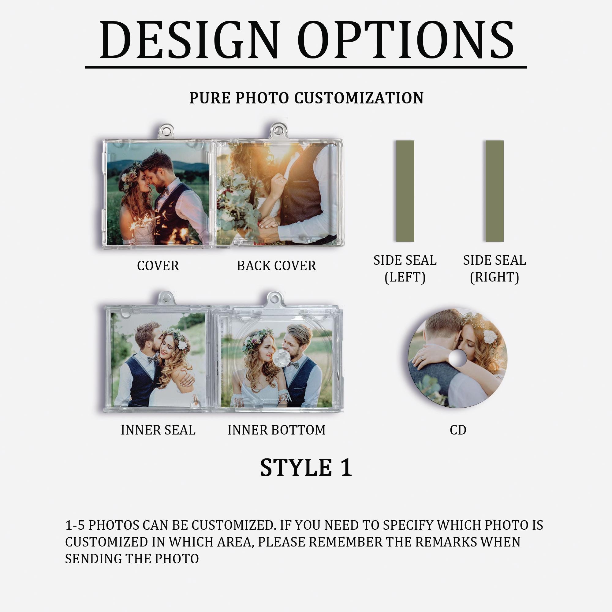 Custom NFC Mini Album CD Keychain, Personalized Photo Music Gift, Play ...